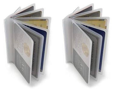 Set of 2 Clear Premium Quality Wallet Insert from AG Wallets Trifold 6 ...