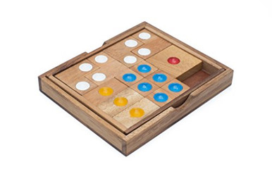 Siam Mandalay Wooden Sliding Klotski Style Puzzle - Traffic Jam This 3D ...
