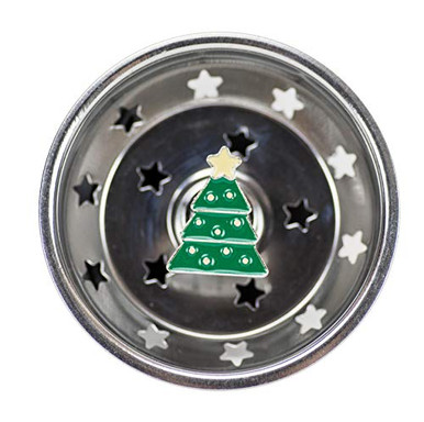 Boston Warehouse Sink Stopper Enamel Christmas Tree Pull Top with Star ...