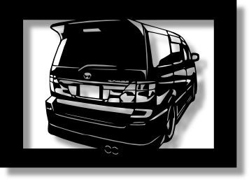 Kirigami ya Alphard 2 A4 Size Paper Cutouts from Japan ...