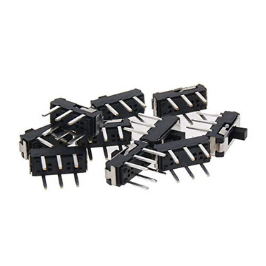 Fielect 20Pcs 2 Position 6Pin 2P2T Panel Mount Micro Slide Switch ...
