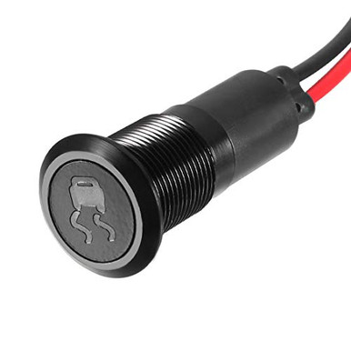 uxcell Pilot Dashboard Light DC 12V 12mm Red LED Signal Indicator Light ...