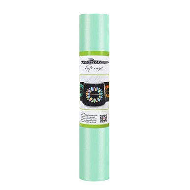 TECKWRAP Matte Adhesive Vinyl Decal Roll 1ft x 5ft Matte Mint Green ...