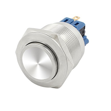 uxcell AC 5A 250V 25mm 0.98" Mounting Thread High Round 1NO 1NC DPST ...