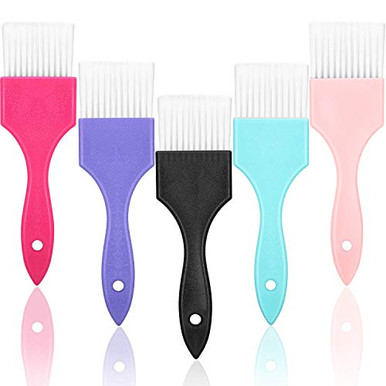5 Pieces Painter Hair Color Brush Hair Dye Brush Color Applicator Tint ...
