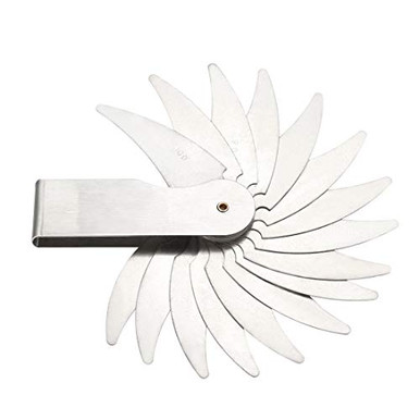 uxcell Radius Gauge Set R52-100mm 16 Leaves Stainless Steel Radius ...
