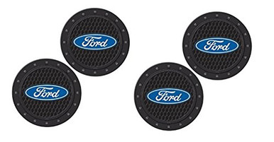 Ford Logo Heavy Duty RUbber Coaster 4 pcs Set - Warehousesoverstock