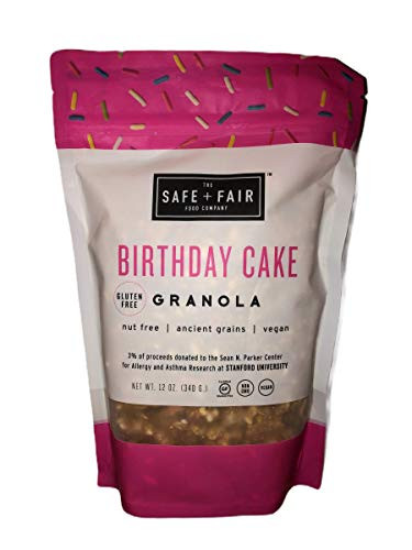 The Safe + Fair Food Company, Birthday Cake Granola, 12 Ounce Pouch ...