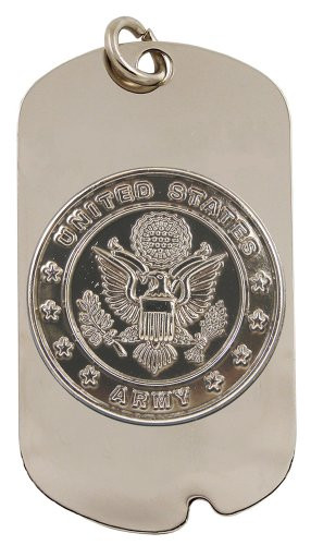 United States Army Dog Tag with key chain - Warehousesoverstock