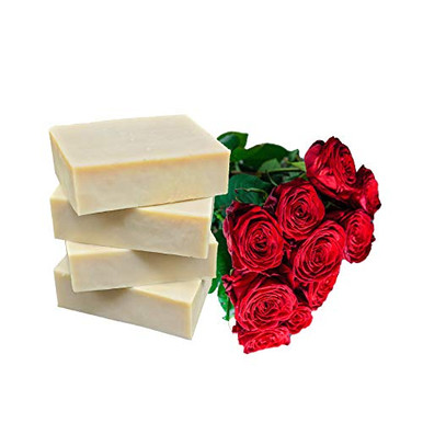 Natural Rose Enhanced Pure Artisan Made Vegan Olive Oil Bar Soap Set ...