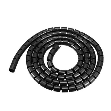 uxcell Flexible Spiral Tube Wrap Cable Management Sleeve 16mmx18mm ...