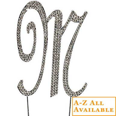 Letter M Cake Topper Letters Cake Toppers A Z Available Initial Wedding ...