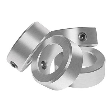 Aobbmok 5 8 Bore Solid Steel Style Zinc Plated Set Screw Shaft Collars ...