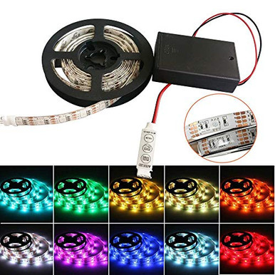 iNextStation LED Strip Light Battery Powered 5V 120 Units SMD5050 LEDs ...