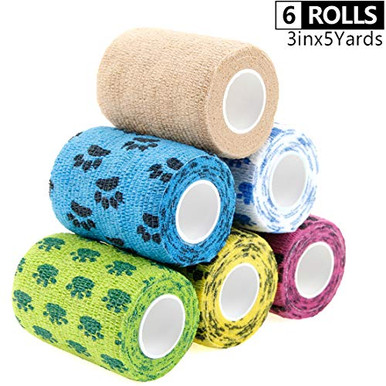 AUPCON Vet Wrap Cohesive Bandages Bulk Self Adhesive Bandage Wrap Self ...