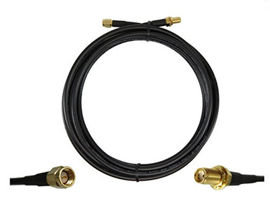 10 ft Low-Loss Coax Extension Cable (50 Ohm) - SMA Male to SMA Female ...