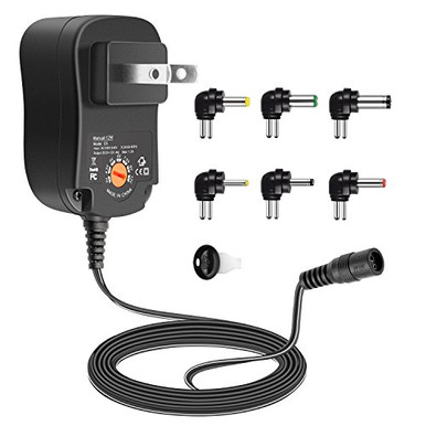 Seelion 12W Universal AC DC Charger 3V to 12V Multi Voltage Power ...