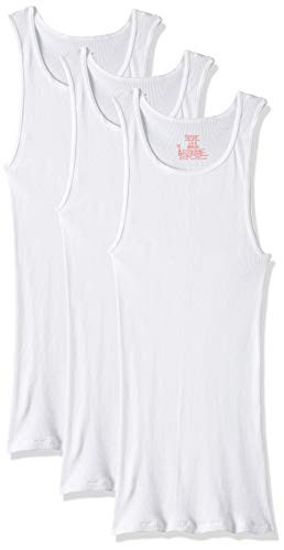Hanes Ultimate Men s 3 Pack Tagless Tank White Small - Warehousesoverstock