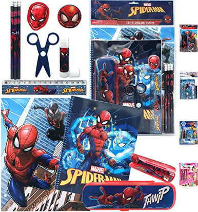 New Marvel Superheroes Spiderman All in One Stationery Set Included ...