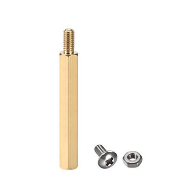 uxcell M3x8mm 6mm Male Female Brass Hex PCB Motherboard Spacer Standoff ...