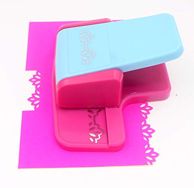 Kucaa Handmade Scrapbooking Edge Puncher Fancy Border Punch Lotus ...