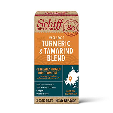 Turmeric Tamarind Vegan Joint Comfort Tablets Schiff 30 count in a ...