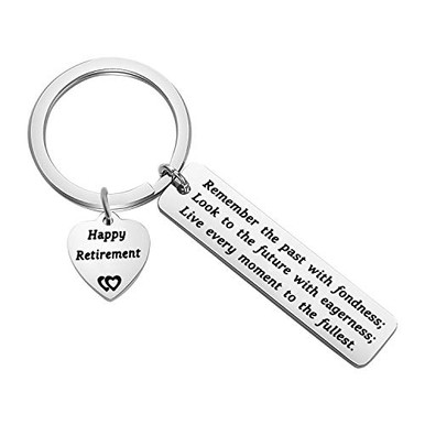 FUSTMW Retirement Keychain Gift Happy Retirement Gift for Men Women ...