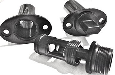 Boatwise Safety Drain Plug Black Plastic 1 inch - Warehousesoverstock