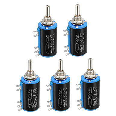 uxcell 10K Ohm Adjustable Resistors Wire Wound Multi Turn Precision ...