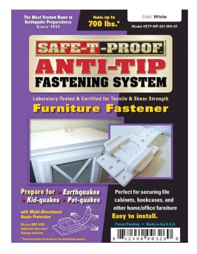 Safe T Proof Anti Tip Fastening System Furniture Fastener White ...
