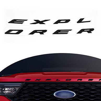 YOUTEER Front Hood Emblem Letters ABS 3D Hood Emblem Letters Fit for ...