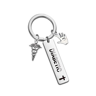 SIDIMELO Diabetic Keychain for Men Women Girl Boy Diabetic Medical ...
