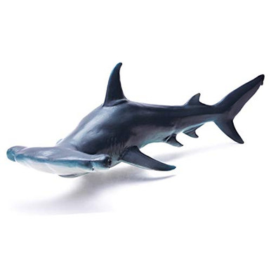 RECUR Toys Hammerhead Shark Figure Toys Hand Painted Skin Texture Ocean ...