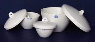 Crucible Porcelain Low Form w Lid 50ml Superior High Temper Pack of 6 ...