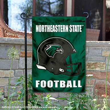 College Flags Banners Co Northeastern State Riverhawks Football Helmet ...