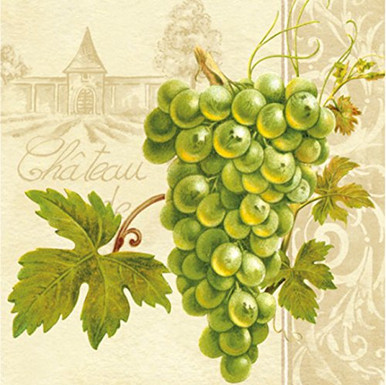 Green and Purple Grape Napkins Decoupage Napkins Wine Napkins French ...