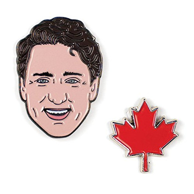 The Unemployed Philosophers Guild Justin Trudeau and Maple Leaf Enamel ...