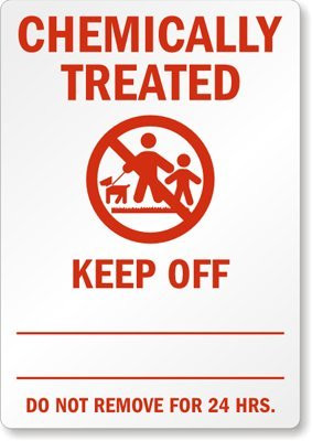SmartSign Chemically Treated Keep Off Label 3 5 x 5 Laminated Vinyl ...
