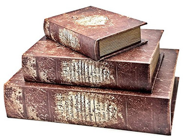 Bellaa 28151 Book Boxes The Holy Bible Secret Storage, Set of 3 (Holy ...