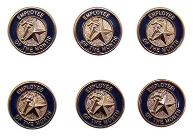Employee of The Month Lapel Pin 3 4 Inch Set of 6 - Warehousesoverstock