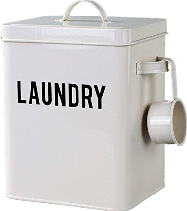Laundry Detergent Powder Storage Tin Box, 4 FREE Mesh Bags, Laundry ...