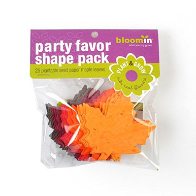 Bloomin Seed Paper Shapes Packs Maple Leaf Shapes 25 Shapes Per Pack ...