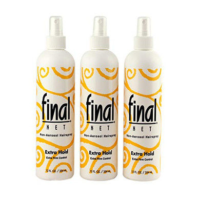 FINAL NET Hairspray Extra Hold Non Aerosol 12 oz 3 Pack ...