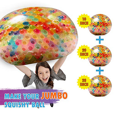 ALIYES Make Your Own Jumbo Squishy Stress Ball Kit 10 20 28inch 3 Pack ...