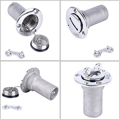 Amarine Made 2 INCH Boat Deck Gas Boat Deck Fill Filler with Key Cap ...