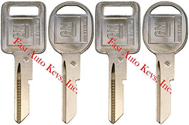 4 NEW GM Logo OEM "A" IGNITION +"B" DOORS/TRUNK Key Blanks Uncut 320588 ...