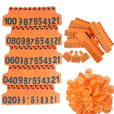 HUAFY Cattle Ear Tags Animal Ear Tags Precision Laser Printing Numbered ...