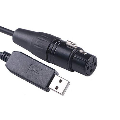 USB to DMX Controller Cable FTDI RS485 Interface Dongle Stage Lighting ...