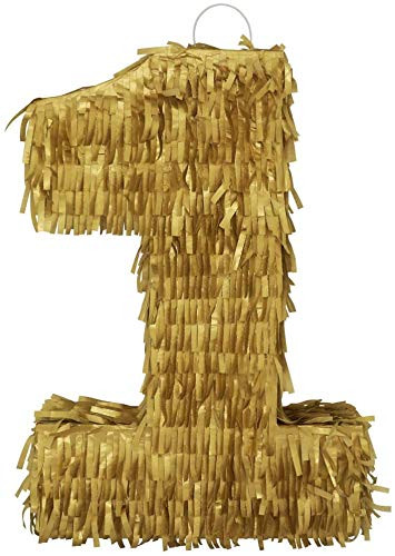 Aurabeam Small Golden Tissue Paper Number 0 Zero Mexican Pinata For ...