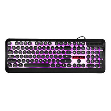 Docooler USB Wired Gaming Keyboard Steampunk Keyboard Backlit Retro ...